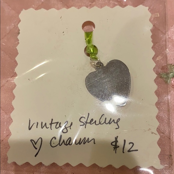 Jewelry | Vintage Ss Heart Charm | Poshmark